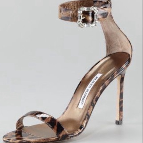Manolo Blahnik | Shoes | Manolo Blahnik Leopard Print Heels | Poshmark